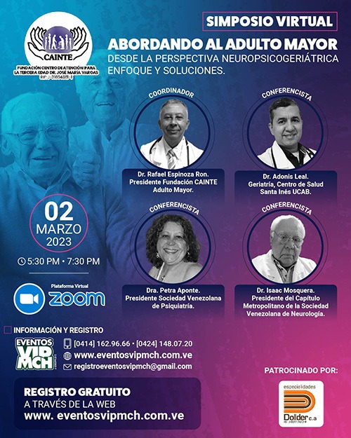 Programa - Simposio Virtual Abordando Al Adulto Mayor - CAINTE - Eventos VIP MCH