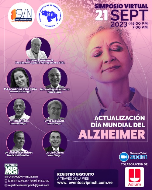 Programa Simposio Virtual Día Mundial Del Alzheimer 2023 - Eventos VIP MCH